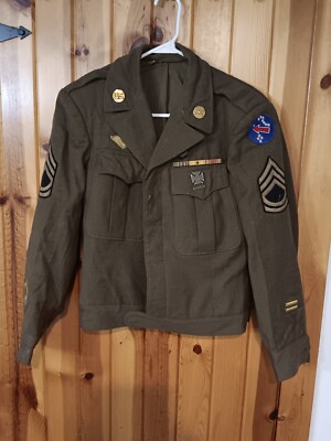 Ww2 Ike Jacket Tech sergeant of the USARPAC army service component ...
