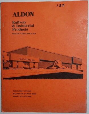 Vintage Aldon Railway & Industrial Products Catalog Railroad Trains ...