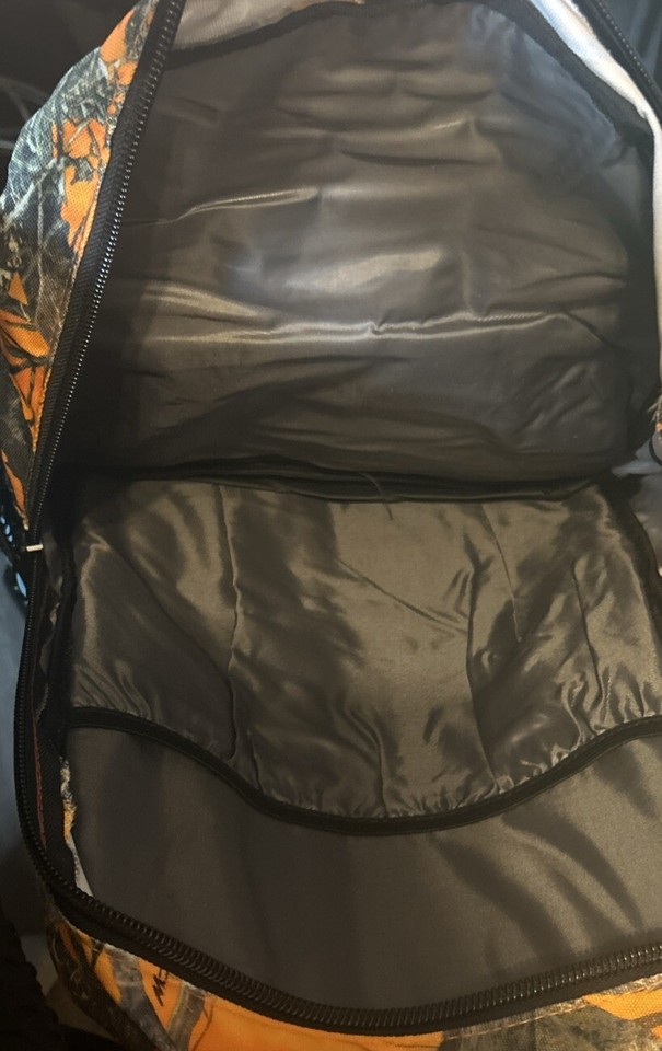 RealTree Backpack Orange Camo Comfortable Hunting Outdoors 18” Tall 14 ...