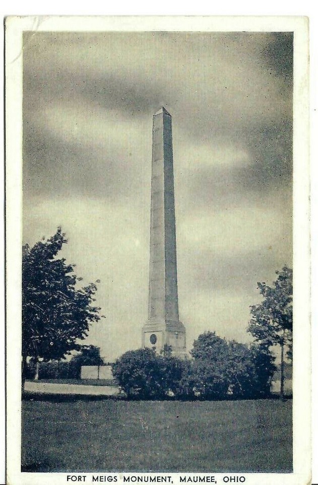 CL-283 OH Maumee Fort Meigs Monument Chrome Postcard George Smith ...