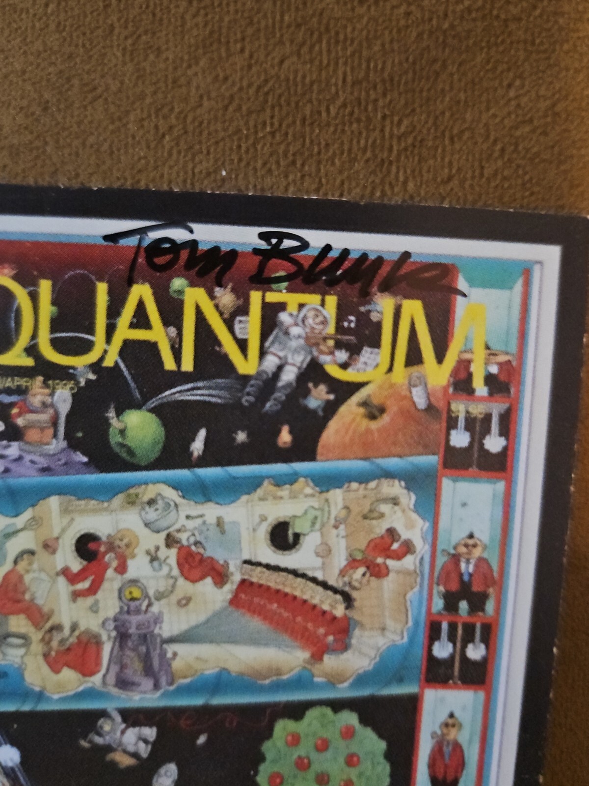 Tom Bunk Custom Signed Card - Artist for Quantoons - Science Education ...