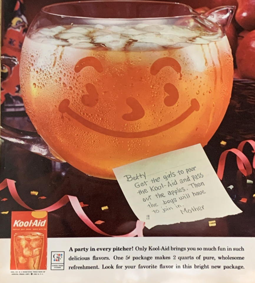 Kool-Aid General Foods Kitchens Vintage Print Ad 1962 #1783 | eBay