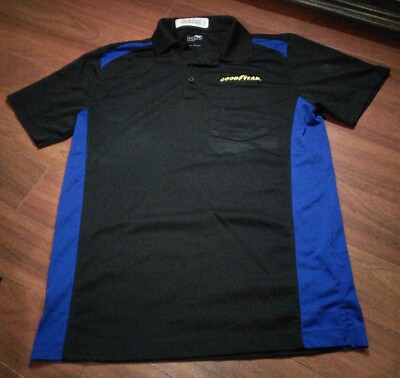 Official Men's Goodyear Tires Employee Polo Shirt Uniform Black Short ...