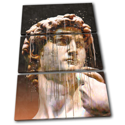 Greek Statue Paint Drip Abstract TREBLE Leinwand Kunst Bild drucken ...