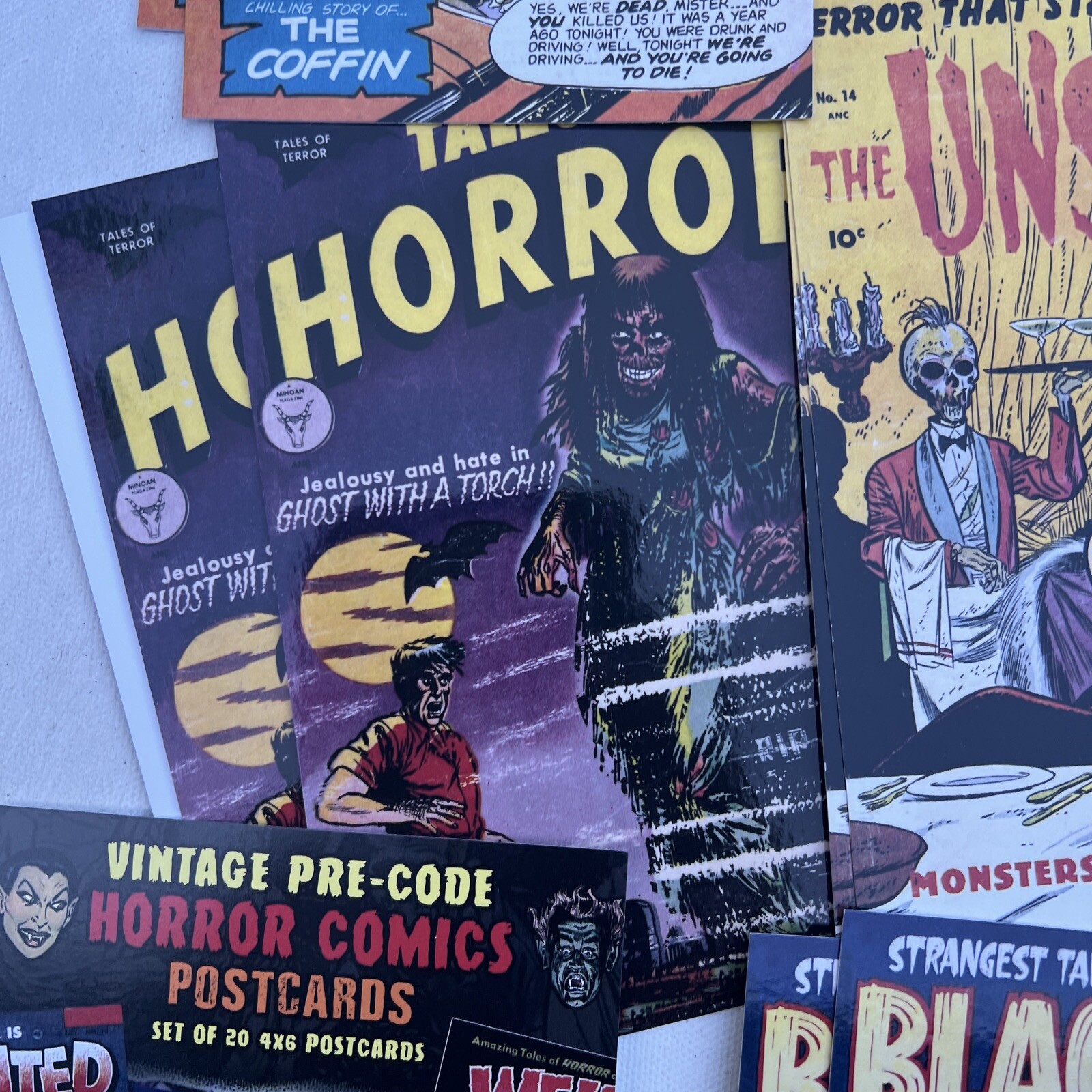 Halloween Vintage Pre-Code Horror Comics Postcards Set of 20 4x6 Asylum ...