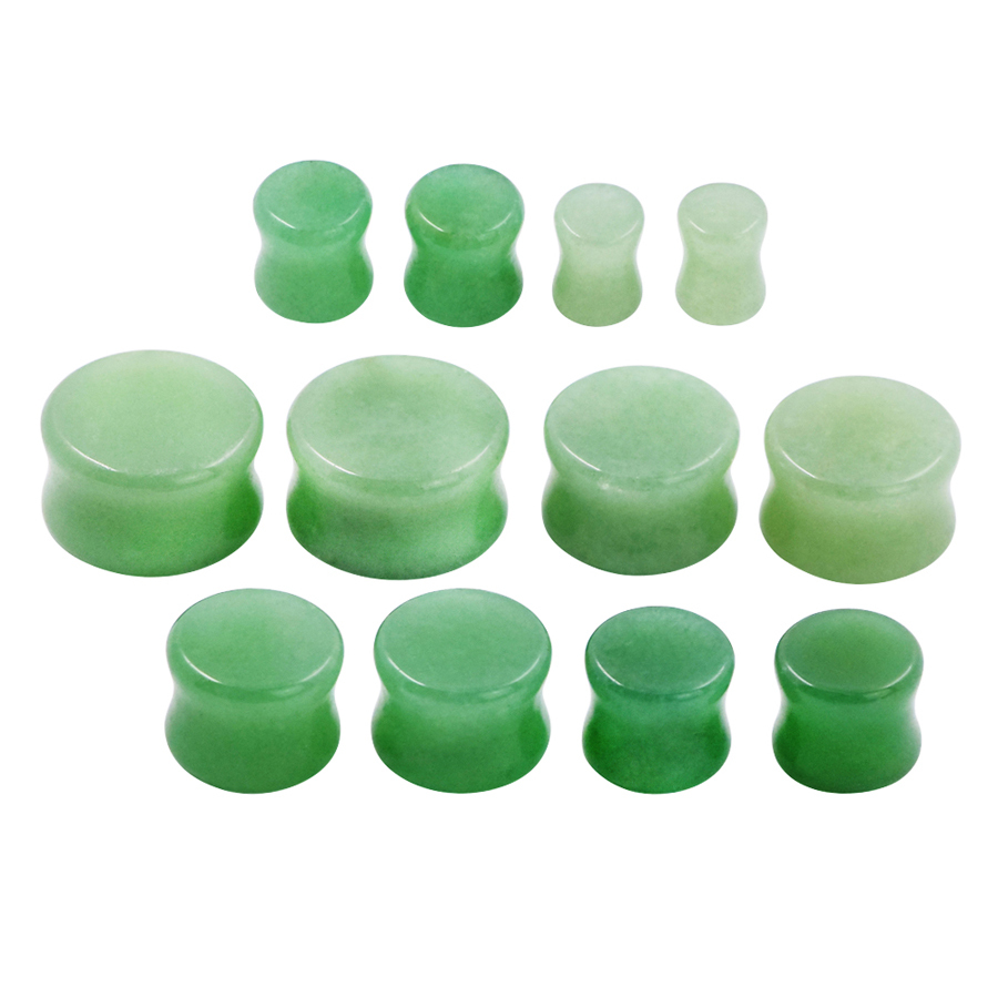 Natural Stone Ear Plugs Ear Gauges Double Flares Flesh Tunnels Saddle ...