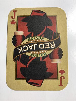 Molson Red Jack Craft Beer Coaster Canada | eBay