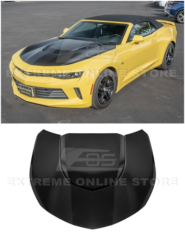 ZL1 Style Aluminum Front Air Vented Hood Cover For 16-Up Chevrolet ...