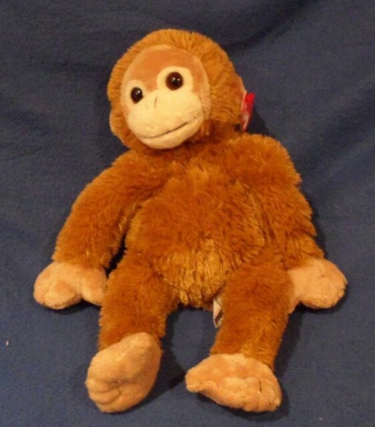 Ty Classic Bongo Monkey Ape Chimp 2009 Plush Tan Brown Stuffed Animal ...