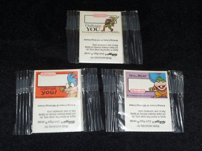 New 1992 Corn Pops Cereal Nintendo Game ID Stickers SNES GameBoy NES ...