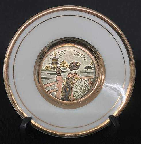 3" Collector Plate of Chokin-style Geisha | eBay