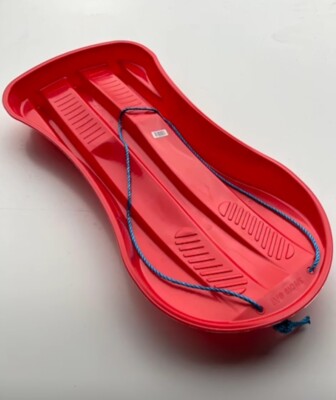 Large Kids Adults Snow Sledge Sleigh Sled Toboggan With Rope Plastic ...