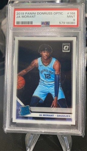 2019 Donruss Optic Ja Morant Rated Rookie #168 PSA 9 RC Memphis ...