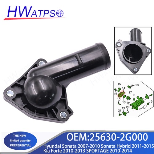25630-2G000 Thermostat Housing For Hyundai Sonata Tucson Kia Forte ...