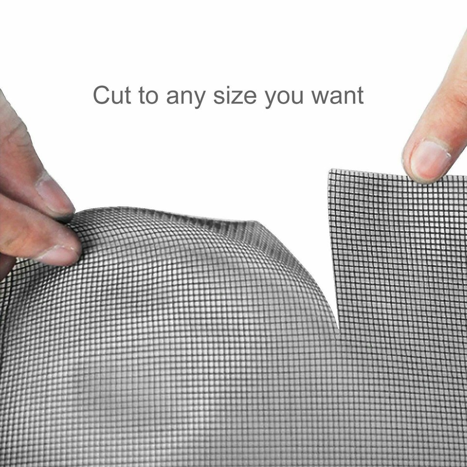 DIY Fiberglass Screen Porch and Patio Screen Mesh Repair Kit with ...