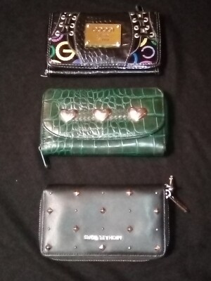 COOGI - MICHAEL KORS WALLETS - AND A IMITATION ALLIGATOR WALLET (USED ...