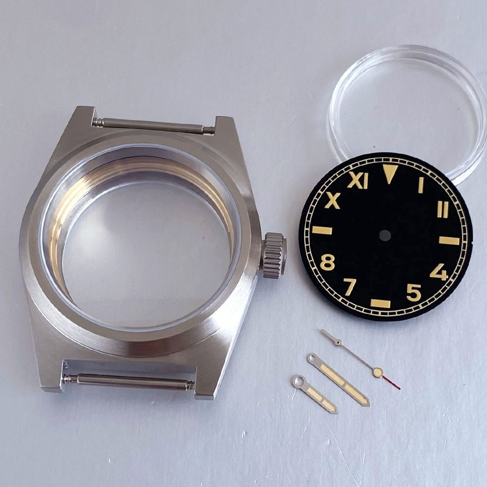 38mm Bow Sapphire Glass Watch Case Fit Japan Nh34 NH35 NH36 ETA 2824 ...