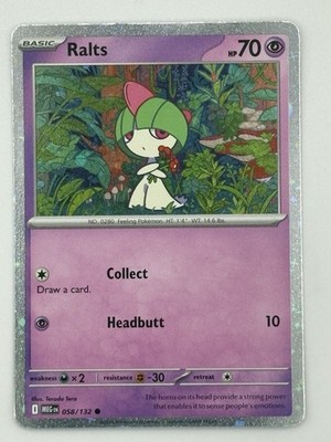 Pokemon TCG: Ralts 58/132, Mega Evolutions Reverse Holo Cosmos | eBay