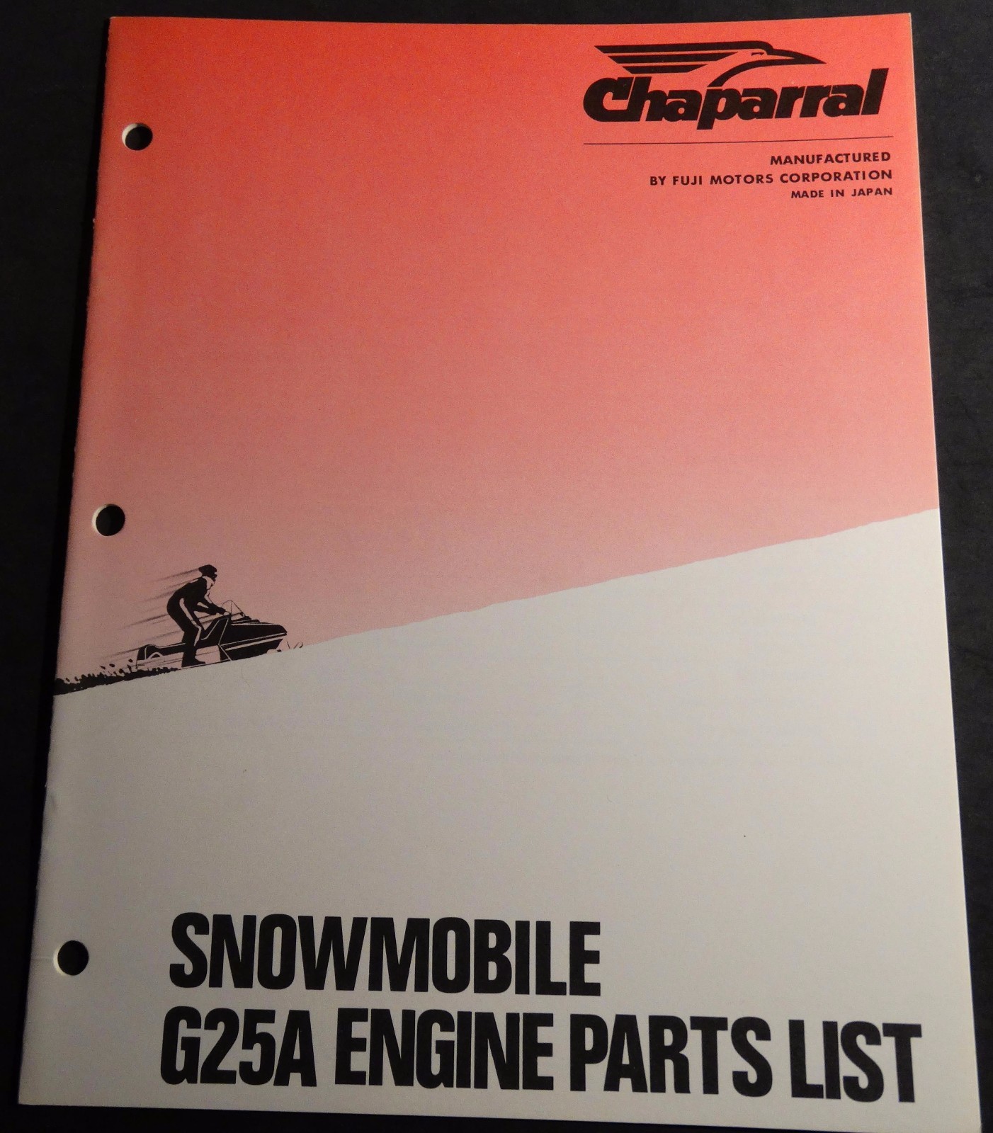 VINTAGE CHAPARRAL SNOWMOBILE ENGINE G25A PARTS MANUAL NEW (242) | eBay