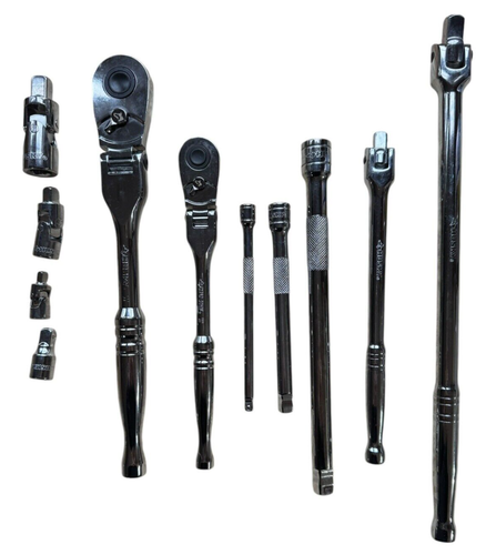 Husky 11-Piece Quick Release Ratchet + Breaker + Extension + Joint Tool ...