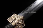 Clay Tempered Damascus Steel Han Dynasty Saber Jian Very Sharp Cut ...