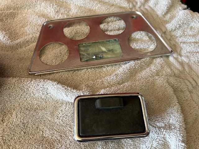 Triumph Tr4 Early Complete Dash Panel Facia w/6 bubble glass gauges | eBay