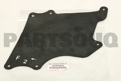 537350K010 Genuine Toyota SEAL, FRONT FENDER APRON, UPPER 53735-0K010 ...