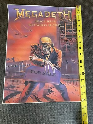 Megadeth "Peace Sells But Who's Buying" canvas Poster NEW SEALED US ...