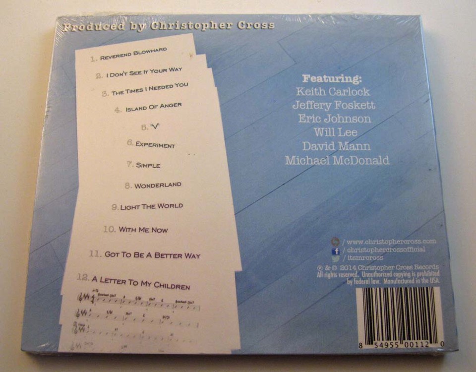 CHRISTOPHER CROSS "Secret Ladder" CD NEW! SEALED! DIGIPAK!!! | eBay UK