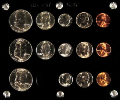 1949 P,D&S U.S. COINS GEM UNCIRCULATED SILVER MINT SET! | eBay