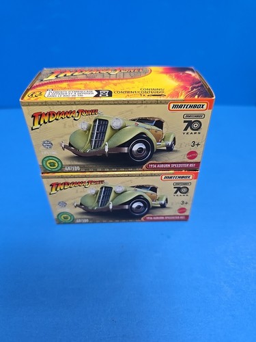 2023 MATCHBOX POWER GRABS INDIANA JONES 1936 AUBURN SPEEDSTER 851 Two ...