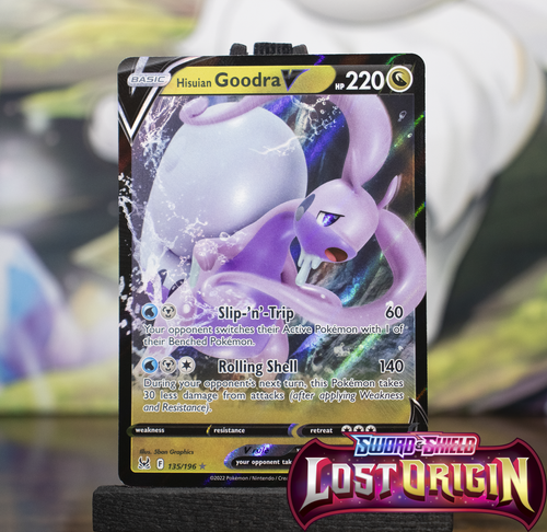 Hisuian Goodra V 135/196 - Ultra Rare - Lost Origins - NM/M - New ...
