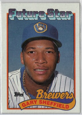 1989 TOPPS FUTURE STARS #343 GARY SHEFFIELD - ROOKIE CARD - MILWAUKEE ...
