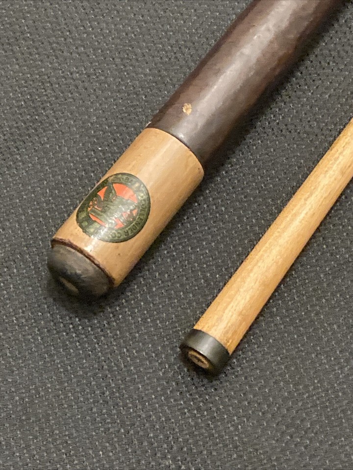 BRUNSWICK-BALKE-COLLENDER CO. 1890s-1910s Pool Cue Antique Painted Seal ...