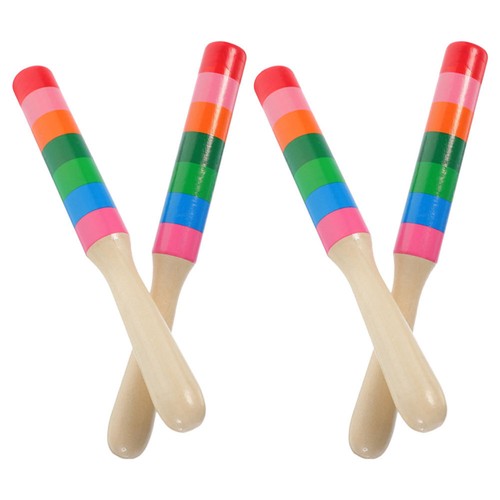 2 Pairs Music Rhythm Stick Teaching Child Musical Instrument Sticks Kit ...