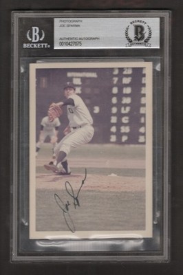 Joe Sparma (d86) Signed Photo Autograph snapshot Beckett BAS 1968 ...