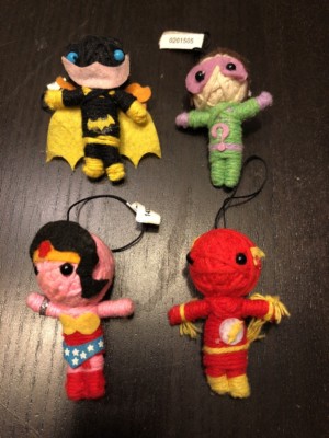 Comics String Doll Key Chain - Wonder Woman, Flash, Bat Girl,Riddler ...