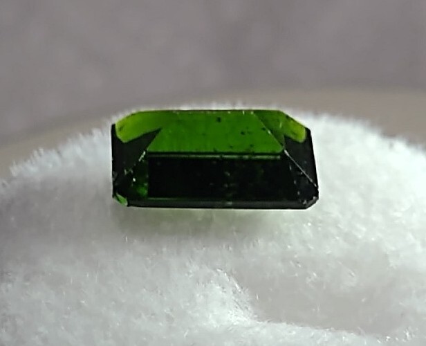 Pretty! Estate 1.80ct 9x6mm Emerald Cut Deep Green Chrome Diopside ...