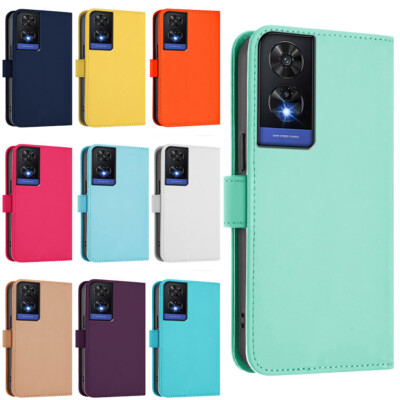 Phone Case Cover for TCL 501 403 40SE 30SE 40R 18 Colors PU Leather ...