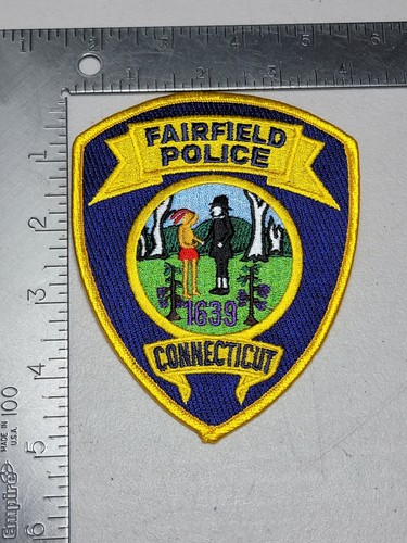 P b3 Police patch patches Fairfield Connecticut 1639 | eBay