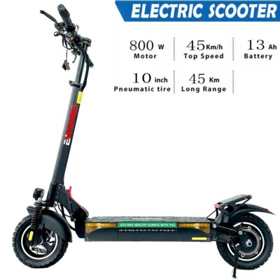 800W Motor Electric Scooter Adult 45KM Long Range Folding Fast Speed E ...