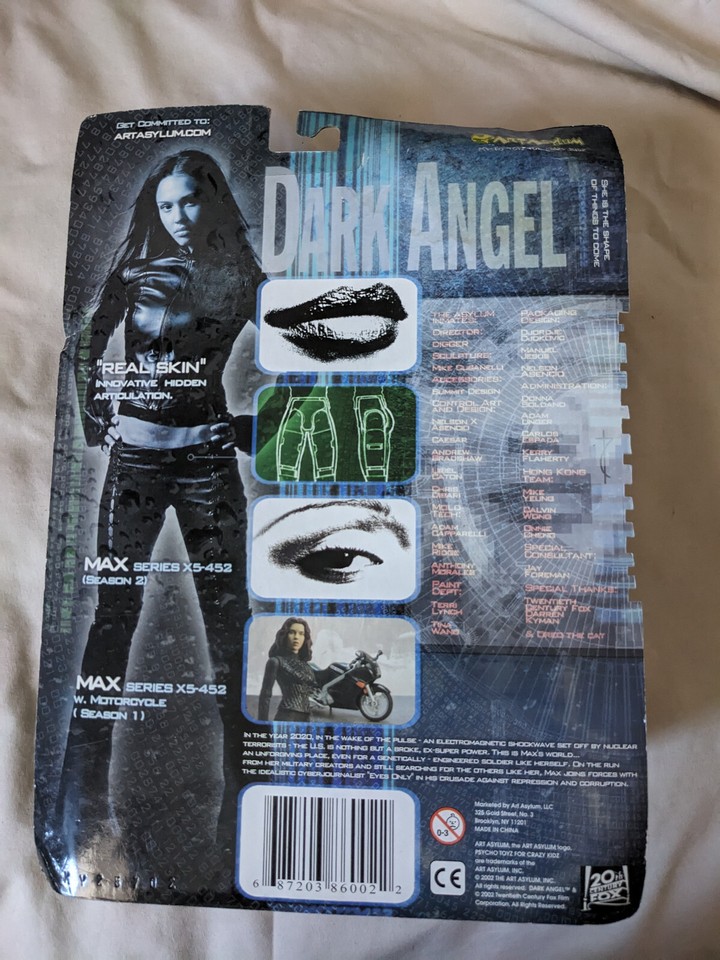 Dark Angel Series X5-452 Max Jessica Alba Action Figure 2002 Season 2 ...