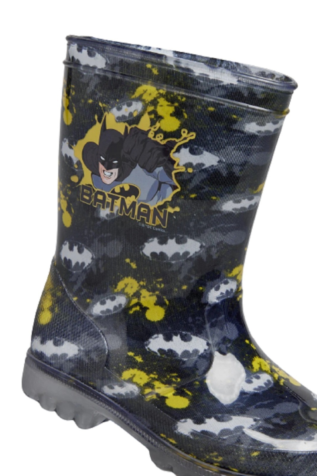 BOYS BATMAN DC COMICS WELLIES RAIN WELLINGTON BOOTS WELLYS KIDS UK SIZE ...