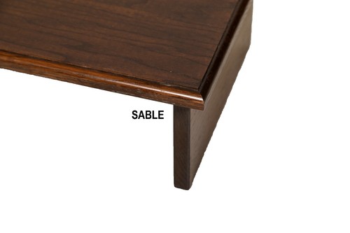 SABLE STAINED LARGE SOUND BAR TV RISER 45x12x6 1/2 outside-42x11x5 3/4 ...