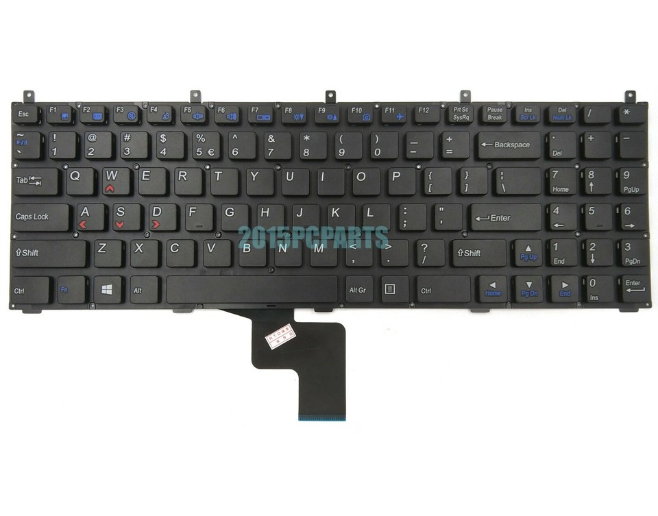 New for Clevo W150ER W150ERQ W150EX W150HN W150HNM Keyboard without ...