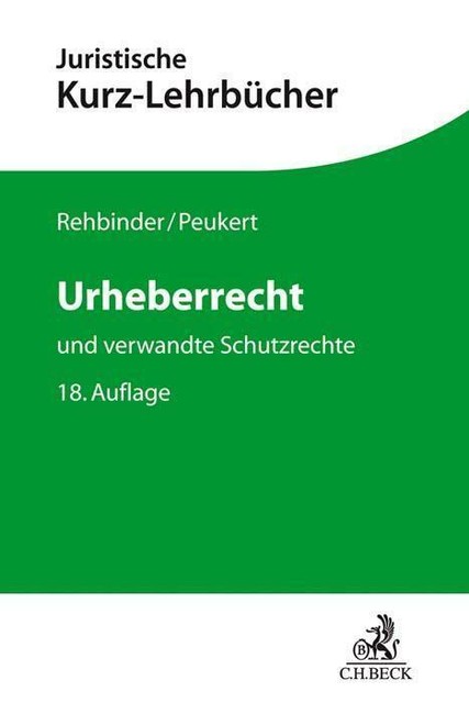 Urheberrecht von Manfred Rehbinder (2018, Taschenbuch) online kaufen ...