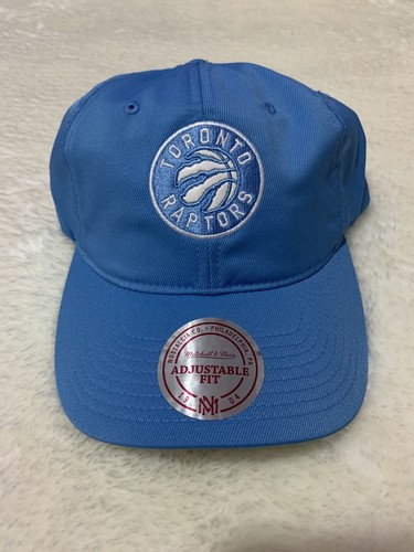 BNWT Mitchell & Ness Toronto Raptors Powder Soft Span Dad Hat Sky Blue ...