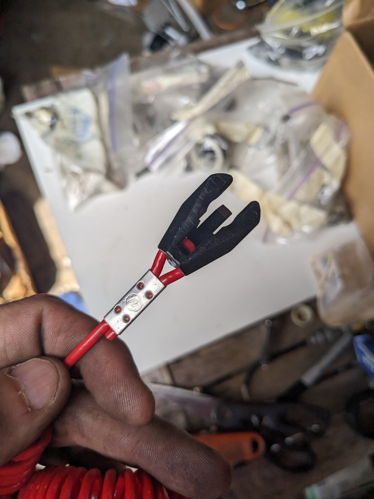 Johnson Evinrude OMC OEM Tiller Handle Stop Shut Off Kill Clip Ad | eBay