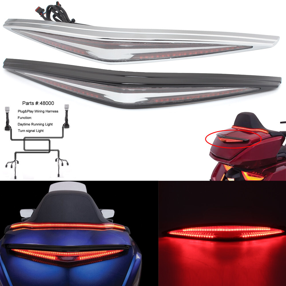 Trunk luggage Rack W/LED Brake Light For Honda Goldwing GL1800 GL 1800 ...