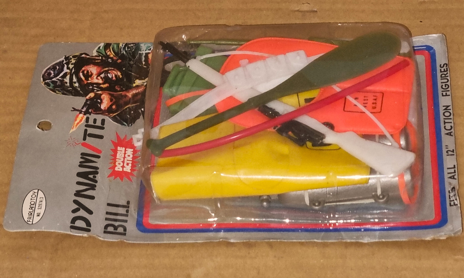 Vintage 70"s Gi Joe Knock off DYNAMITE BIL 1/6 Weapons 12" K/O Mr ...